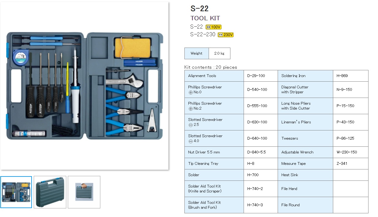 Ichiban Precision Sdn Bhd - Hozan - HOZAN TOOL KIT